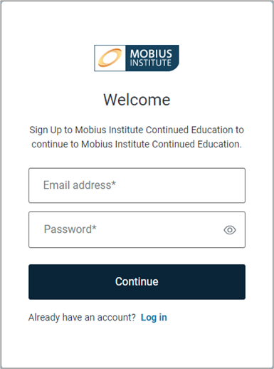 Accessing Mobius Continued Education (and legacy Lifelong Learning)